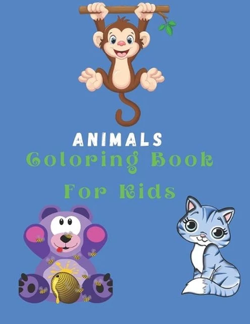 ANIMALS COLORING BOOK For Kids: Coloring Pages High-Quality (100 Pages ...