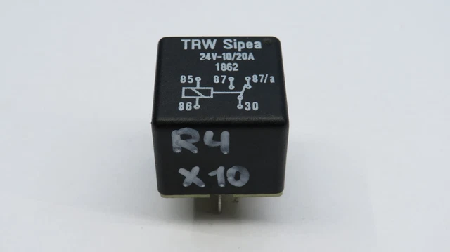 IVECO - 5PIN Relais RELAY / TRW Sipea 1862 24V-10/20A / BLACK EUR 6,40 ...