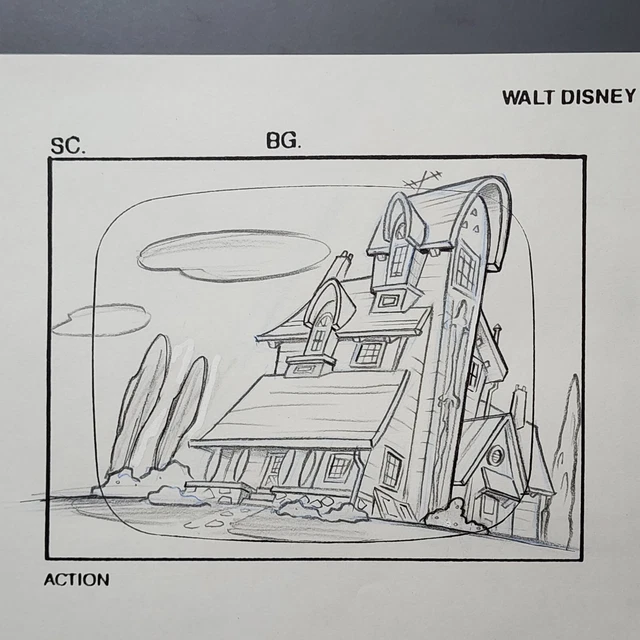 101 DALMATIANS TV Series Disney Animation Storyboard Drawing Cruella De ...