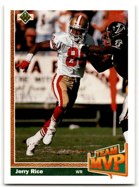 1991 UPPER DECK Team MVP Jerry Rice 49ers de San Francisco #475 EUR 3 ...