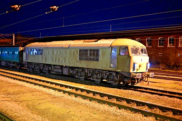 CLASS 69 NO 69010 in undercoat at doncaster night shot £1.00 - PicClick UK