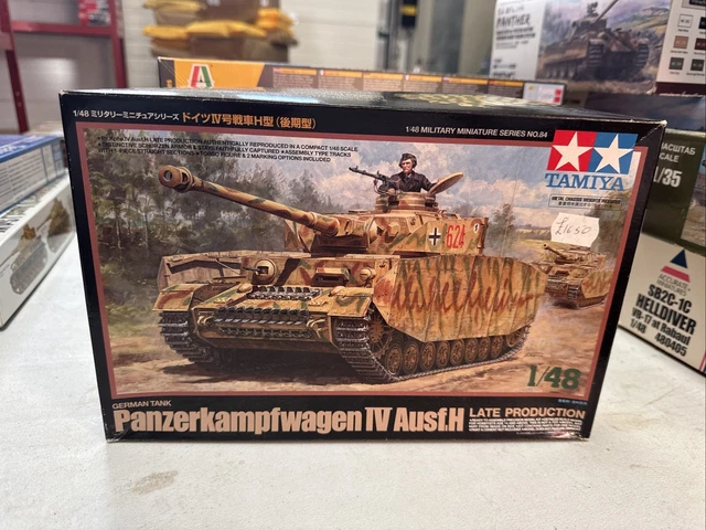 TAMIYA 1/48 SCALE WW2 German Panzer IV Ausf H Late war tank £20.00 ...