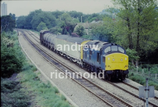 37205 CLASS 37 Diesel Locomotive Departmental Train 1984 Original 35mm ...