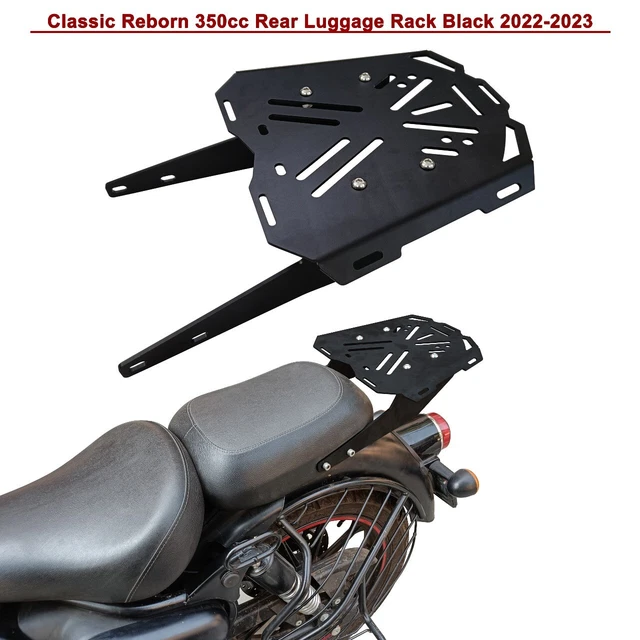 ROYAL ENFIELD NEW Classic Reborn 350 cc rear luggage rack black 2022-23 ...
