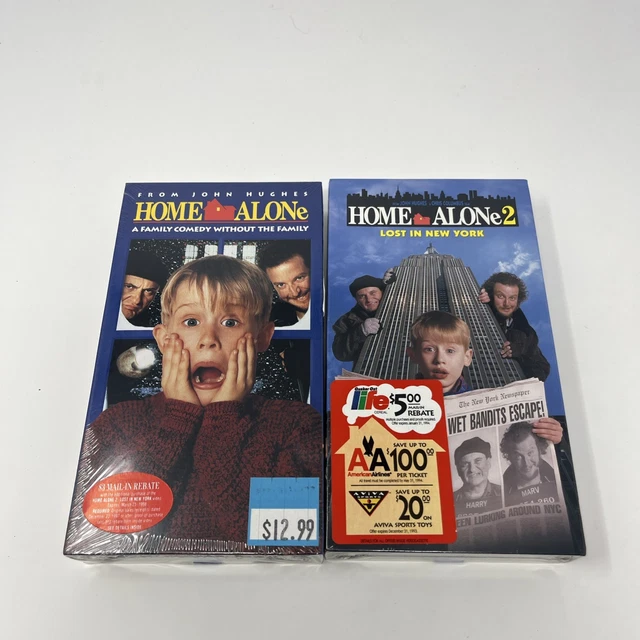 HOME ALONE 1 & 2 Lost in New York VHS Tapes Mcully Culken Factory ...