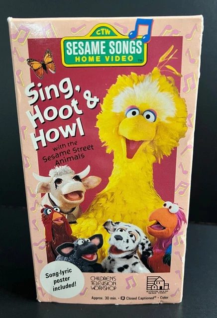 SESAME STREET SING Hoot and Howl VHS Video Tape Big Bird Songs- Tape ...