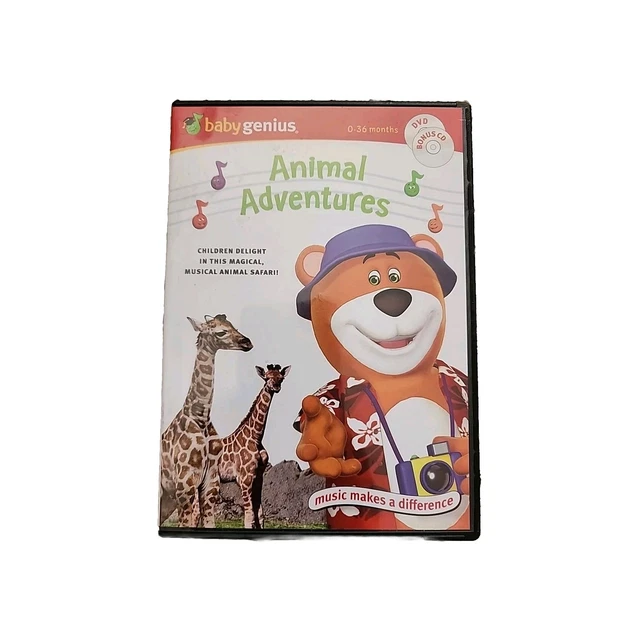 BABY GENIUS ANIMAL Adventures DVD W/Bonus CD $8.00 - PicClick CA
