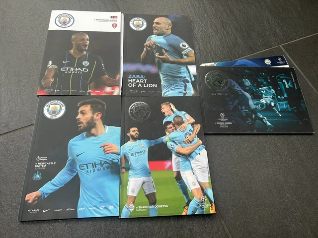 5 MANCHESTER CITY Football Programmes From 2017-2019 £2.22 - PicClick UK