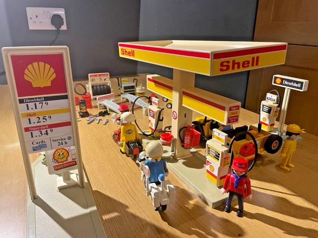 PLAYMOBIL 3437 SHELL Garage Petrol Station Vintage 1981 - no box £51.01 ...