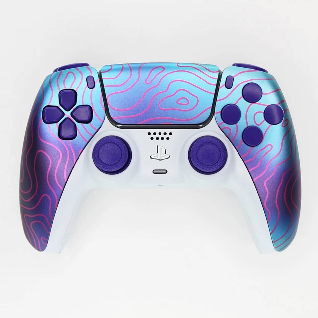 TOPO KILLSCREEN X Sony DualSense Playstation 5 PS5 Controller blau weiß ...