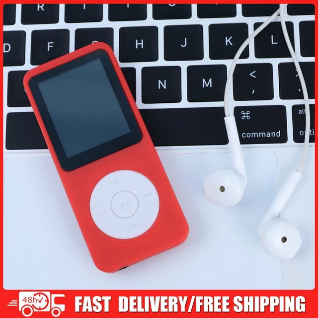 MP3 PLAYER 64GB Music Player Bluetooth-Compatible 5.0 with Speaker(Red ...