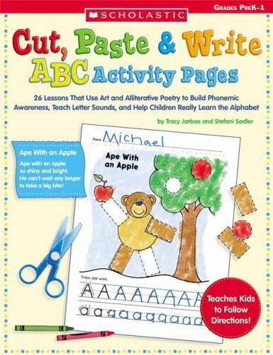 CUT, PASTE & Write ABC Activity Pages: 26 Lessons That Use Art and ...