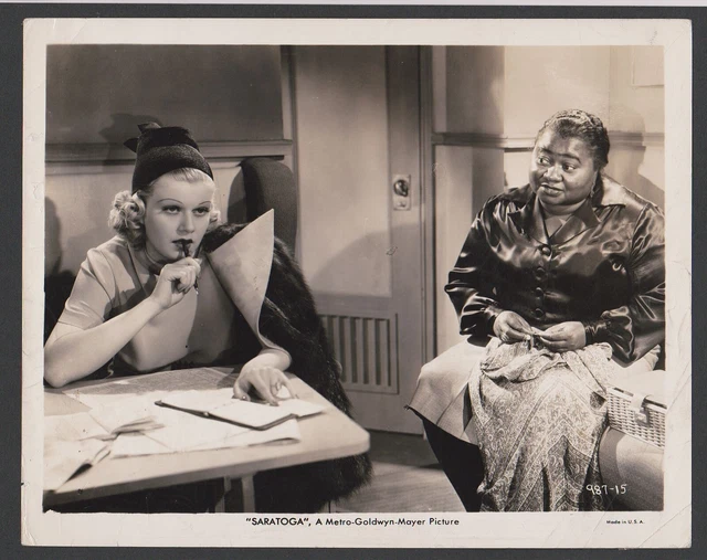 VINTAGE JEAN HARLOW HATTIE MCDANIEL "Publicity Scene Still" 1930s £72. ...