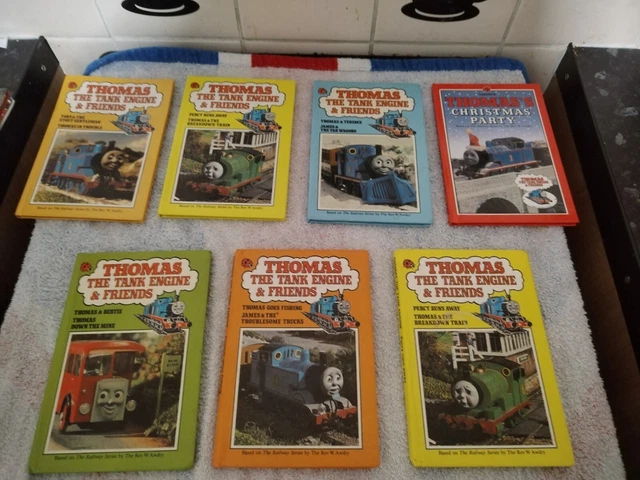 THOMAS THE TANK Engine And Friends Vintage Ladybird Book Bundle 7 Books ...