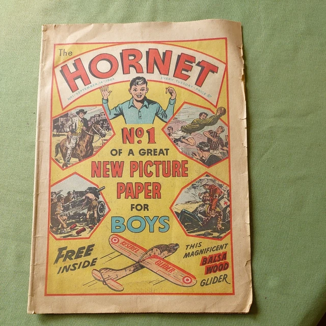 HORNET COMIC ISSUE NUMBER ONE (Sept 14th 1963) RARE 1st Issue - Very ...
