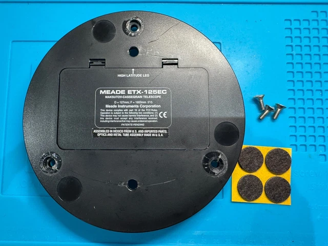 MEADE ETX125EC TELESCOPE – Azimuth Base Cover & Battery Compartment £21 ...