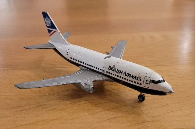 VINTAGE 1980'S ERTL BRITISH AIRWAYS BOEING 737 DIECAST METAL AIRCRAFT £ ...