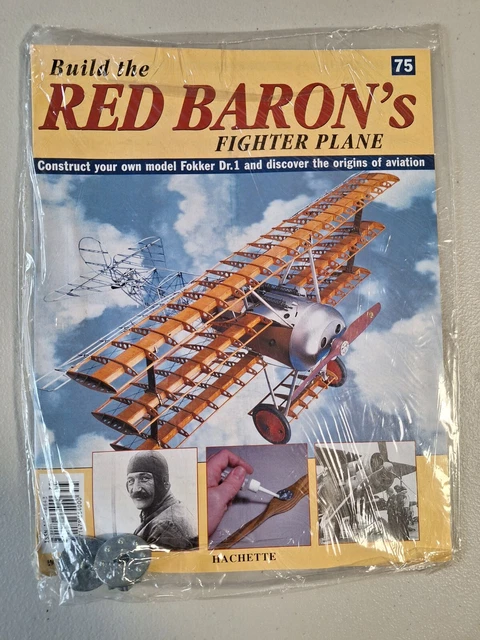 HACHETTE BUILD THE Red Baron's Fighter Plane, Issue 75, with Parts EUR ...