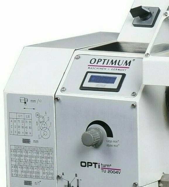 TORNIO PARALLELO DI precisione per metallo ferro da banco optimum vario ...