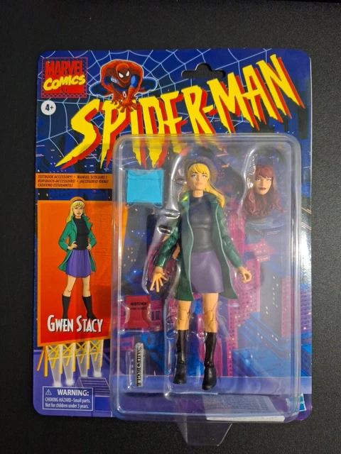 MARVEL LEGENDS GWEN Stacy Retro Animated Series Spiderman Spider-Man £ ...