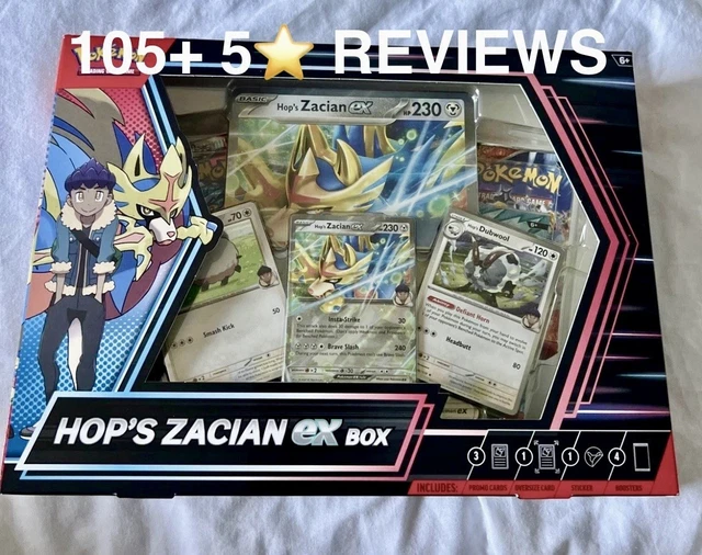 POKEMON HOPS ZACIAN Ex Box Collection, Journey Together TCG 2025, In ...