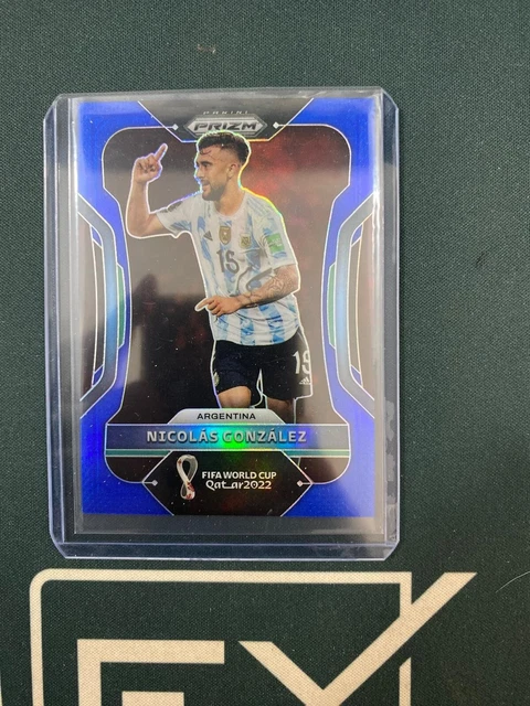 2022 PANINI PRIZM FIFA World Cup Qatar NICOLÂS GONZALEZ Blue Prizm 102/ ...