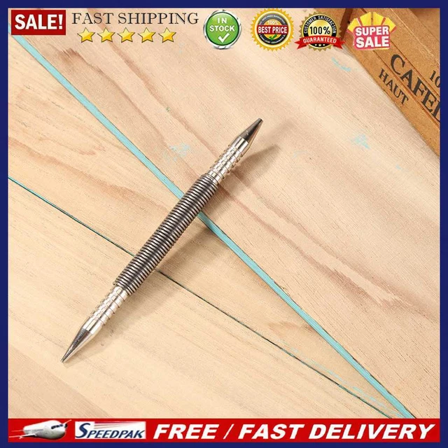 SPRING TOOLS HAMMERLESS Center Punch Spring Loaded Marking Woodwork ...