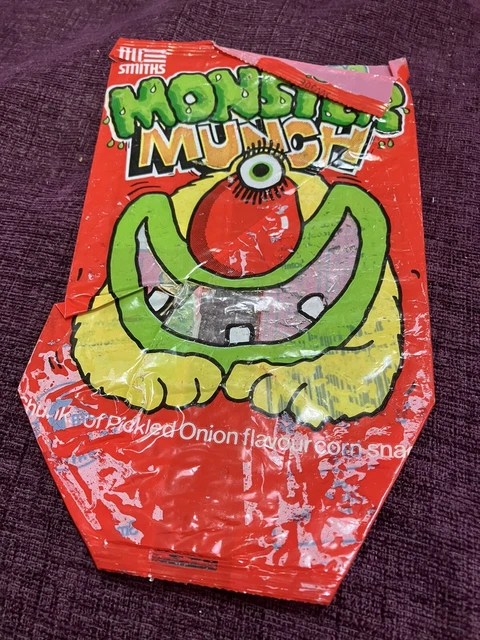 EMPTY CRISP PACKET Vintage Smiths Monster Munch £14.50 - PicClick UK
