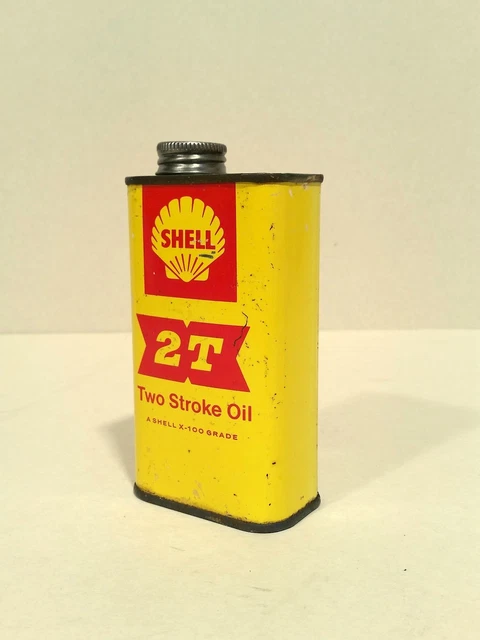 OLD ORIGINAL SHELL 2T oil tin can two-stroke engine from the ’70s ...