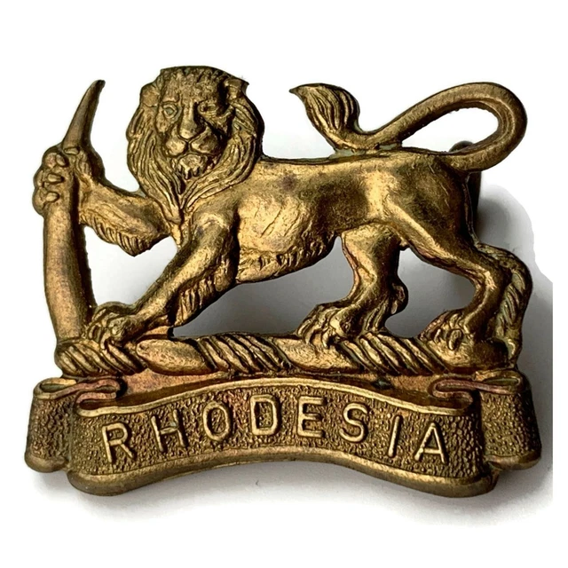 ORIGINAL RHODESIAN ARMY General Service Collar Badge - Rhodesia £18.99 ...