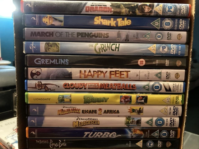 ANIMATED DVD BUNDLE 21 Family Movies Kids Collection DISCS CLEANED ...