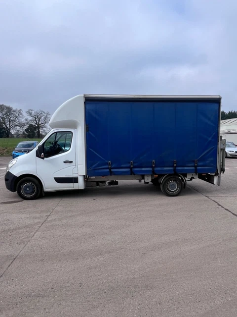 2017REG RENAULT MASTER Luton Curtainsider Van with Roller Shutter &Tail ...