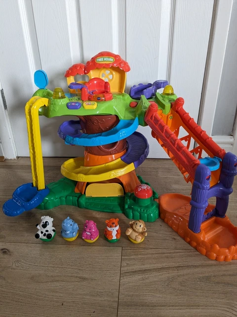VTECH ZOOMIZOOS TREE House Playset Interactive Educational Farm Animal ...