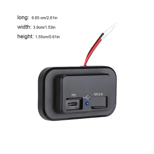 CAR MOBILE PHONE Charger Charging Socket Panel Power Outlet Replacing ...