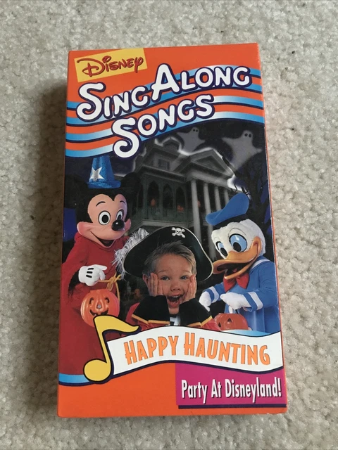 DISNEY SING ALONG Songs Happy Haunting Party VHS Halloween Spooky Scary disney-sing-along-songs-happy-haunting-party-vhs-halloween-spooky-scary