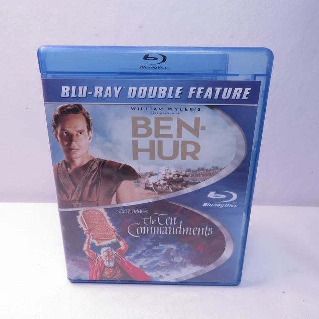 BEN-HUR Y LOS Diez Mandamientos Blu-ray Juego de 4 Discos Película Charlton Heston EUR 16,84 ...