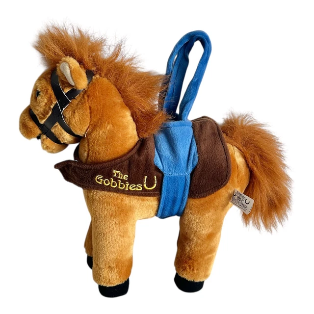 HORSE PONY SOFT Toy Converts to Bag Plush Tilly The Gobbies Chestnut 13 ...
