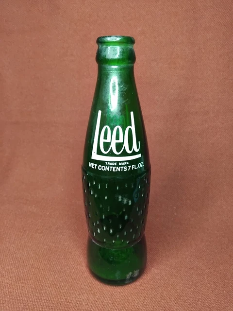 LEED LEMONADE VINTAGE green glass pyro label bottle $18.00 - PicClick AU