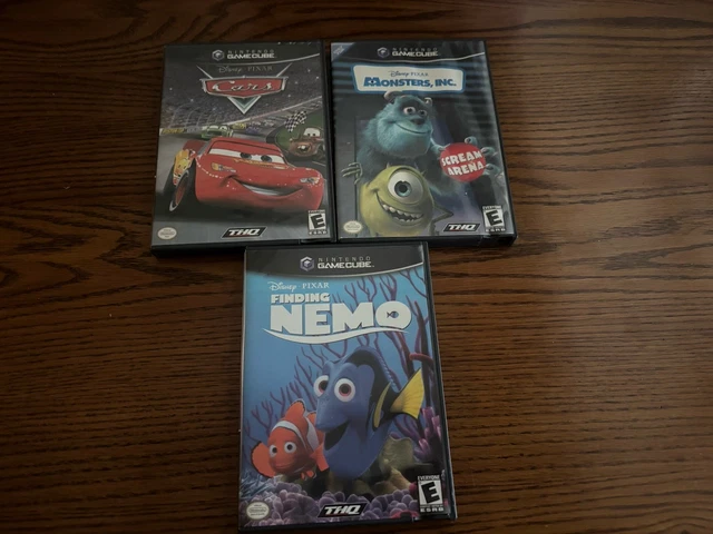 DISNEY PIXAR CARS, Finding Nemo & Monsters Inc (Nintendo GameCube, 2006 ...