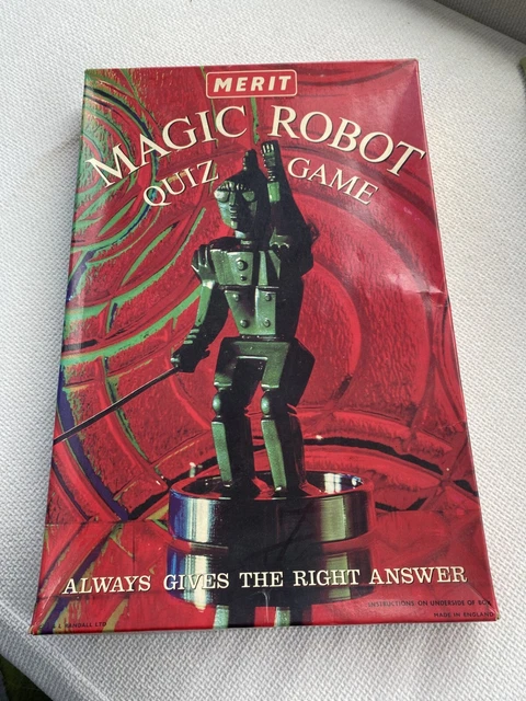 VINTAGE MAGIC ROBOT Quiz Game Complete 1970s. Merit £21.48 - PicClick UK