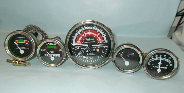 MASSEY FERGUSON MF Tractor Gauge Tachometer Set MF35 MF50 MF65 TO35 F40 ...