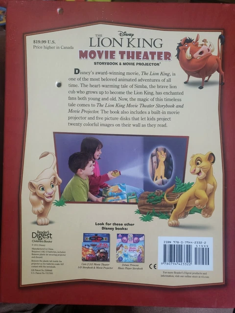 DISNEY THE LION King Movie Theater : Storybook and Movie Pr… £7.34 ...