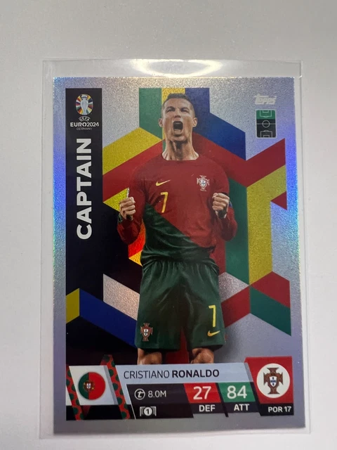 2023-24 TOPPS MATCH Attax Euro 2024 EM Cristiano Ronaldo CAPTAIN Portugal EUR 1,00 - PicClick IT