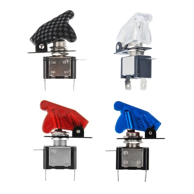 HEAVY DUTY 12-VOLT LED Lighted Toggle Switch Heavy Duty Covered ...