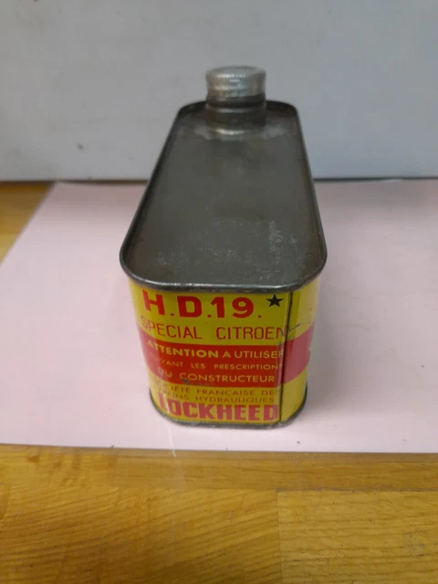 ANCIEN BIDON HUILE lockheed hd19 citroen vide garage vintage EUR 19,90 - PicClick FR