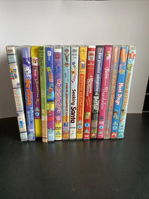 X 15 KIDS Children’s DVD Bundle Job Lot Inc Peppa Pig, Little Robots ...