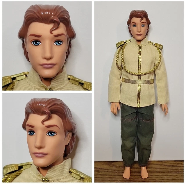 DISNEY BEAUTY AND The Beast Prince Adam Barbie Ken Doll 2009 Brunette ...
