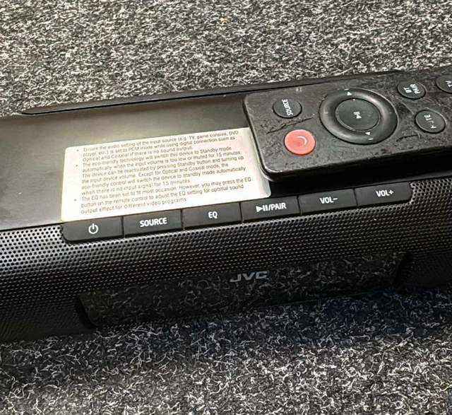 JVC TH-W513B BLUETOOTH TV Sound Bar 100W with Power Adapter £39.99 ...