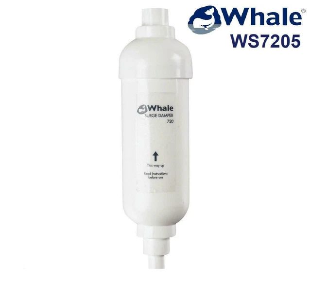WHALE WATER SYSTEM Pump Surge Damper 12mm Caravan Motorhome Boat WS7205 ...