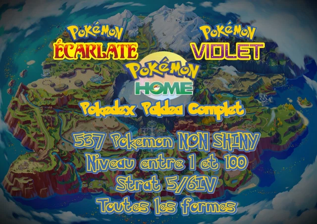 POKEMON ECARLATE ET Violet : Pokedex Paldea Complet 537 Pokemon ! EUR ...
